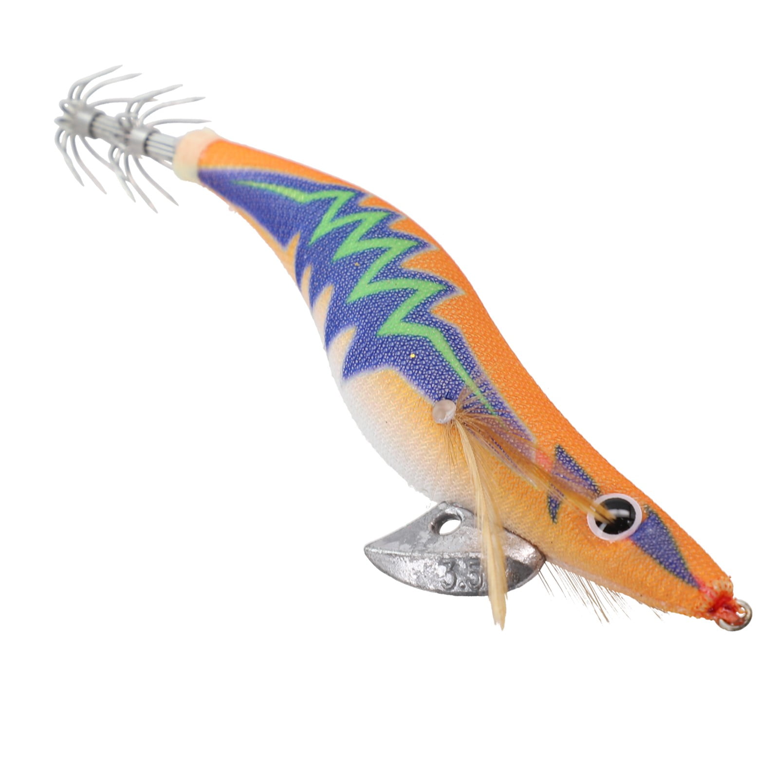 3.5# Luminous wooden shrimp bait 20g squid hook road sub bait - Walmart.com