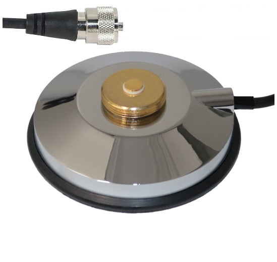 3.5" Magnet Mount Fully Enclosed NMO Type With 17' RG58 Cable With ...
