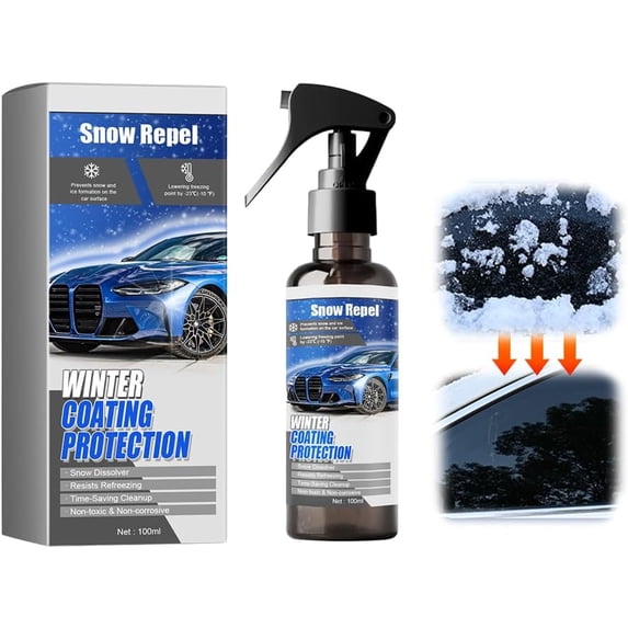 3.5 OZ Car Windshield Snow Melting Coating Spray, Remover Melting Multi ...
