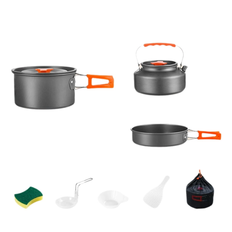 3-5 People Outdoor Cooking Pot Set Set Camping Cookware, Rice Cooker ...