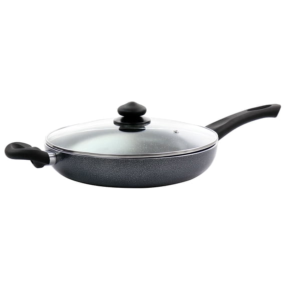 3.5-Quart Aluminum Nonstick Saute Pan with Lid, Cool-Touch Bakelite ...