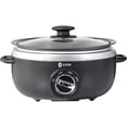 3.5 Quart Slow Cooker, Small Slow Cooker with Transparent Glass Cover ...