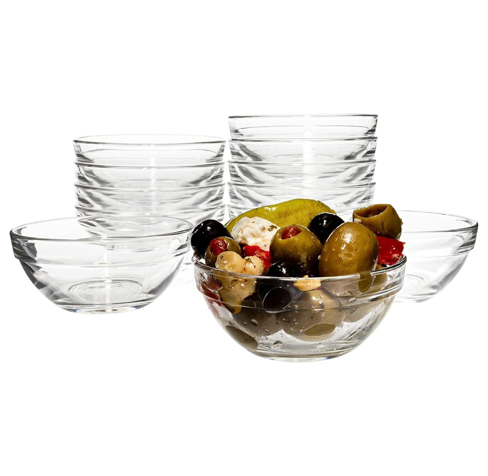 3.5" Small Glass Bowls: Clear Bowls - Mise En Place Bowls - Glass Prep ...