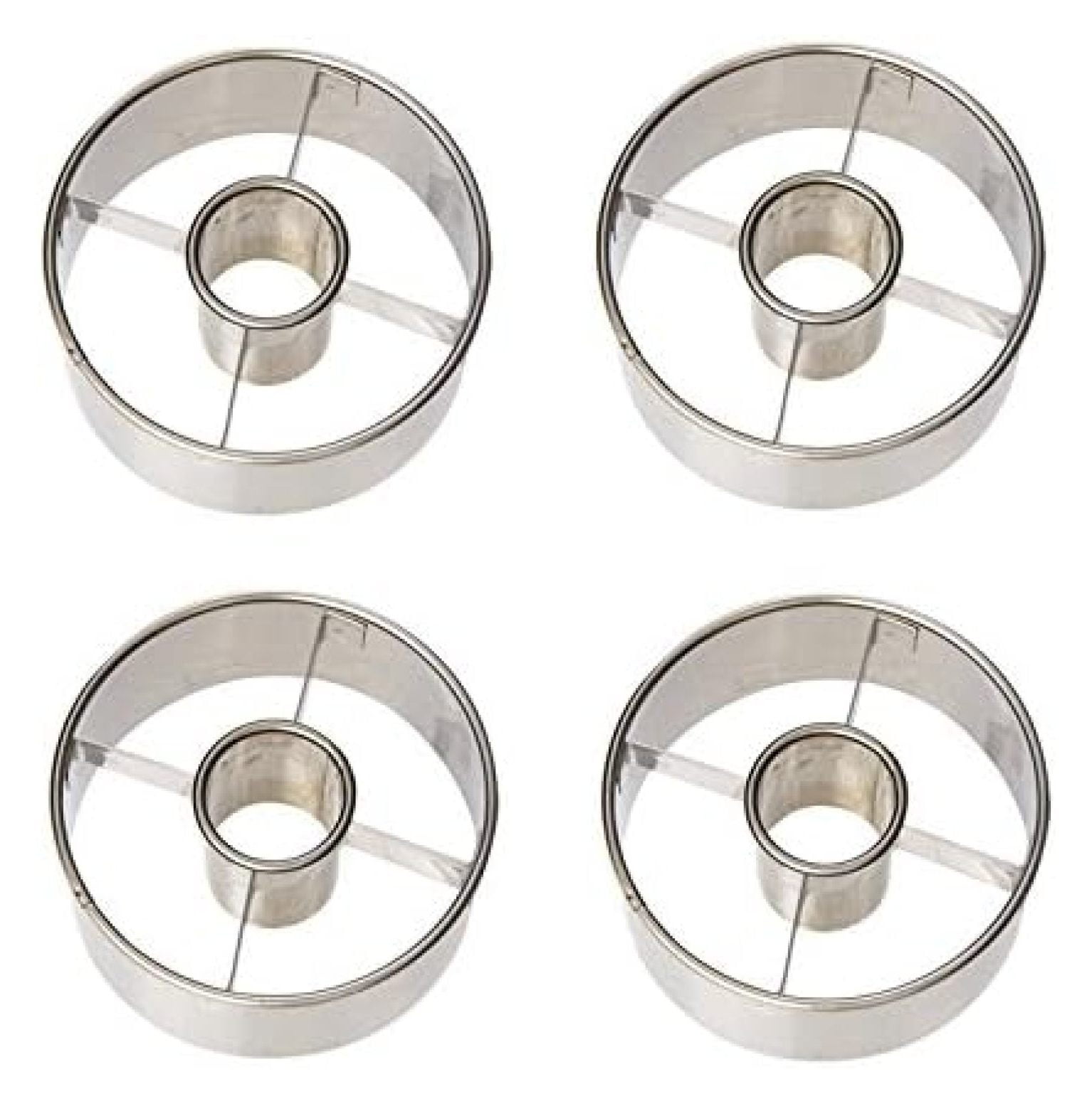 3.5" Stainless Steel Doughnut Cutter, Set of 4 - Walmart.com
