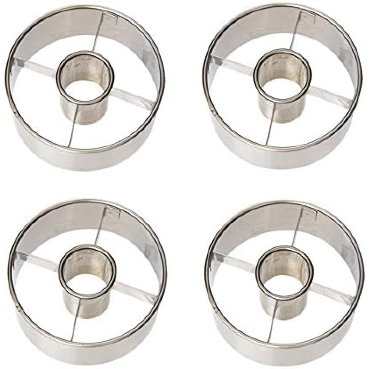 3.5" Stainless Steel Doughnut Cutter, Set of 4 - Walmart.com