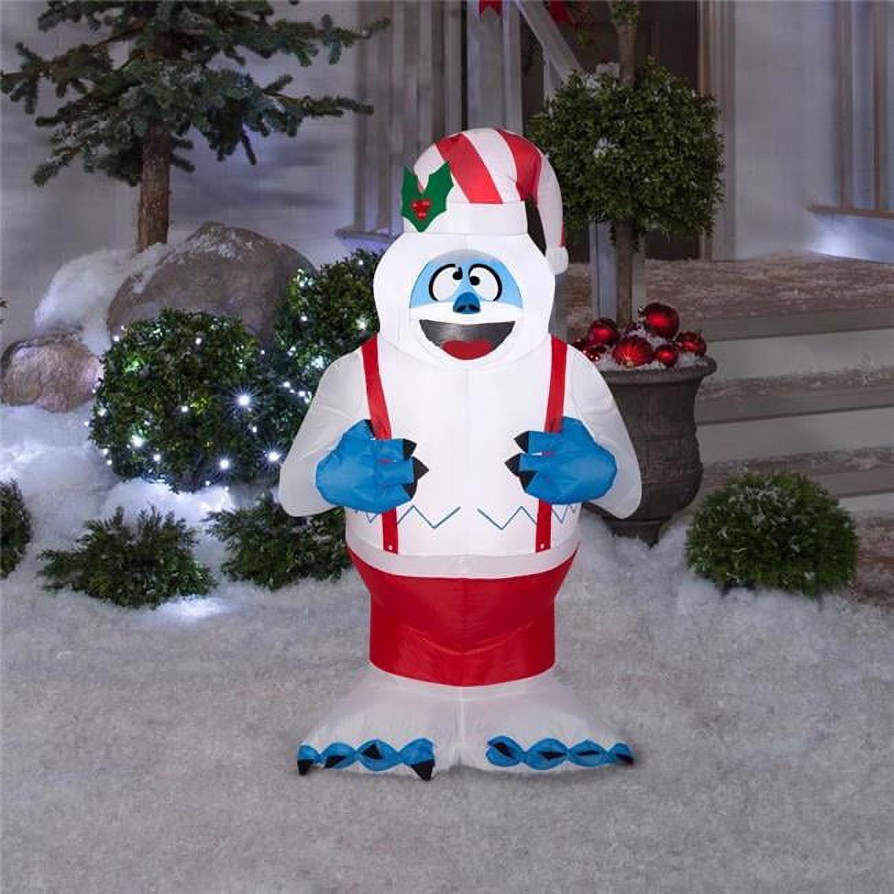 Fun Flags Airblown LED Rudolph Bumble Santa Inflatable, 3.5 ft ...