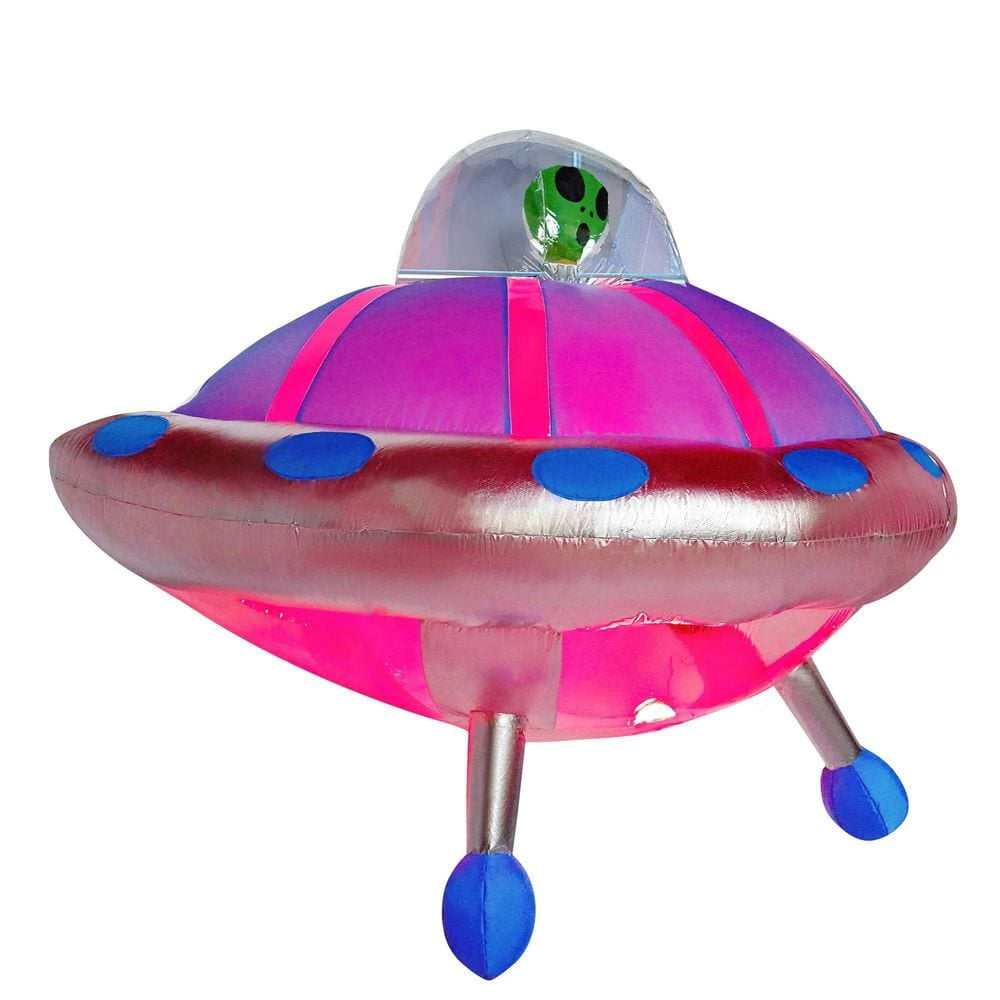 3.5 ft. LED Halloween UFO Inflatable - Walmart.com