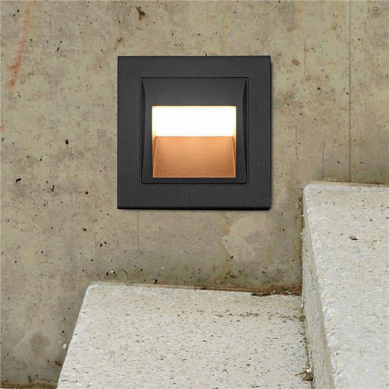 3.5 in. 2 watts Modern Low-Voltage Integrated LED Outdoor Step Light in ...