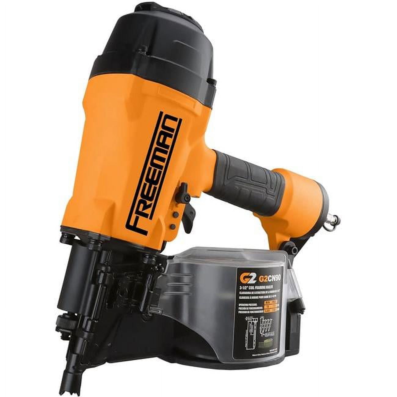 3.5 in. 2nd Generation Pneumatic 15 Deg Coil Framing Nailer - Walmart.com