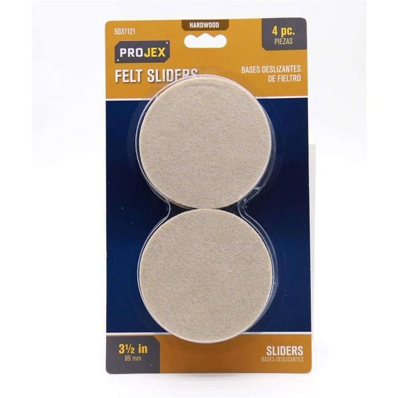 3.5 in. Adhesive Carpet Sliding Discs, Brown - Pack of 4 - Walmart.com