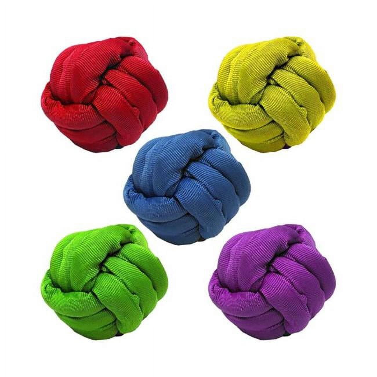 3.5 in. Ballistic Nylon Interwoven Ball Dog Toy - Assorted Color ...