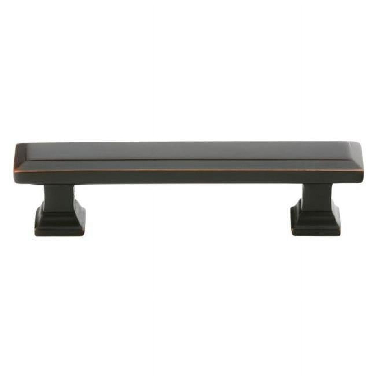 3.5 in. Geometric Rectangular Cabinet Pull, Oil Rubbed Bronze - Walmart.com