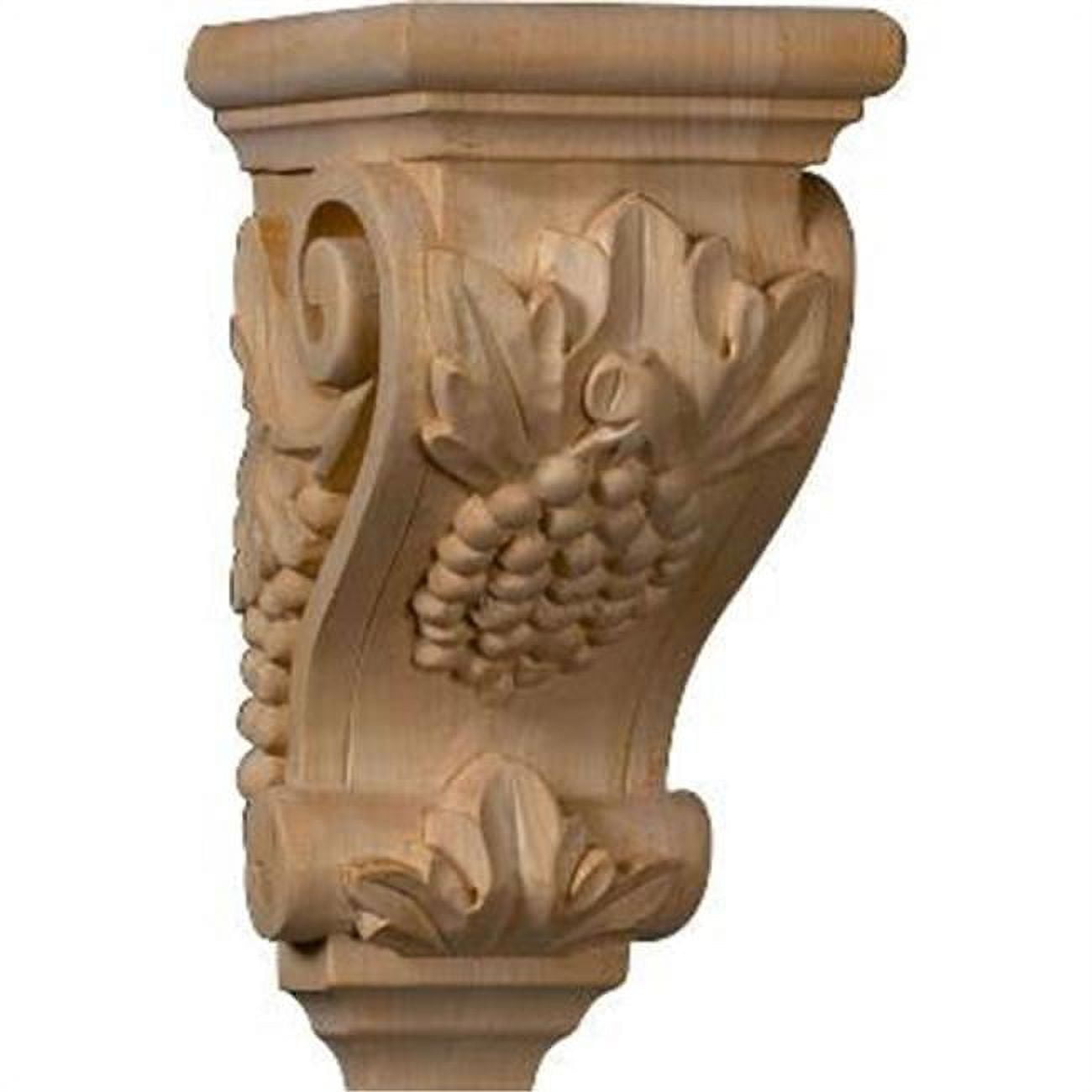 3.5 in. W x 4 in. D x 7 in. H Small Grape Corbel, Cherry, Architectural ...