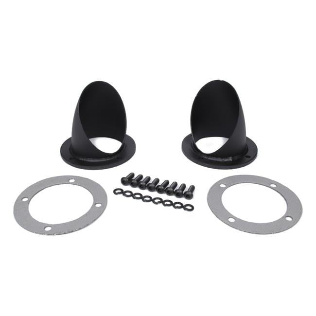 3.5 in. dia. Classic Lakester Turnouts Exhaust Tips with 4 Bolt-On ...