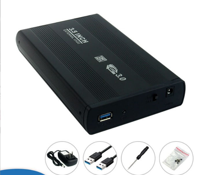3.5 inch Hard Disk Drive Case SATA to USB3.0 Adapter External HDD ...