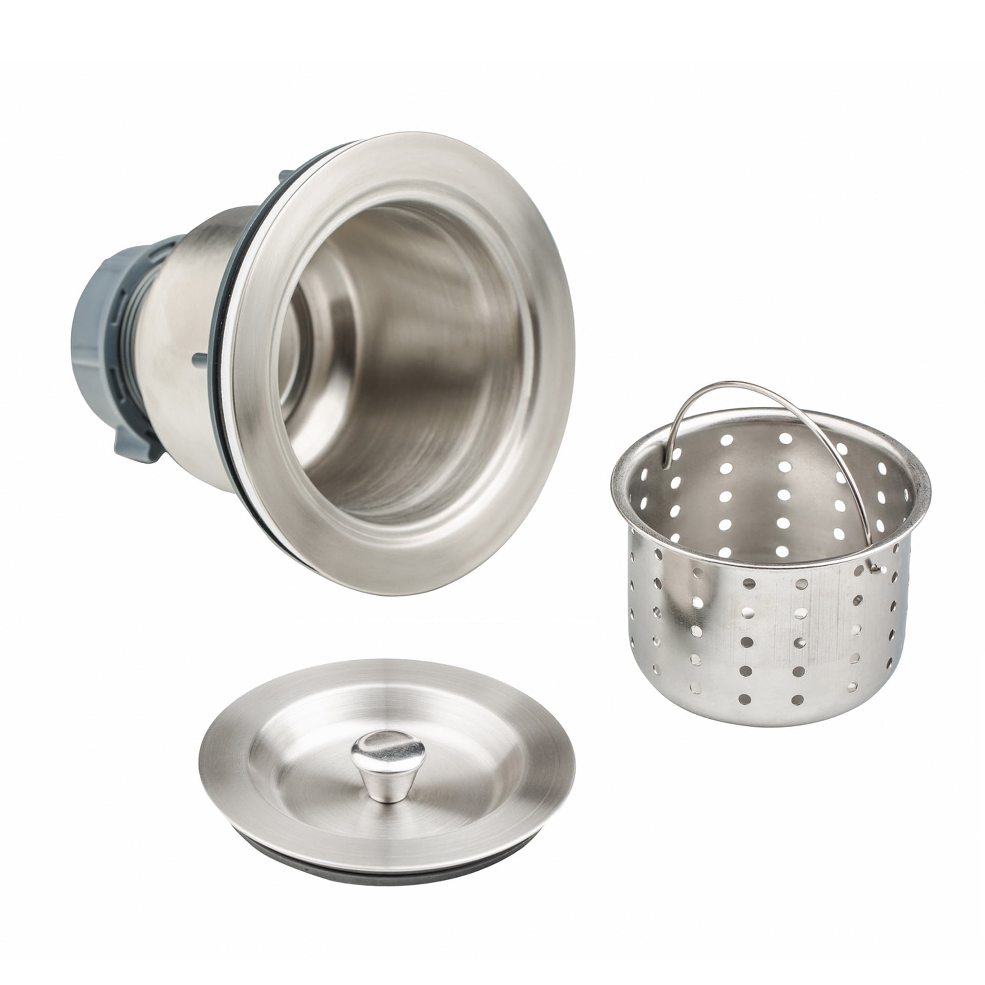 3.5 inch Kitchen Sink Stainless Steel Basket Strainer Drain Assembly ...