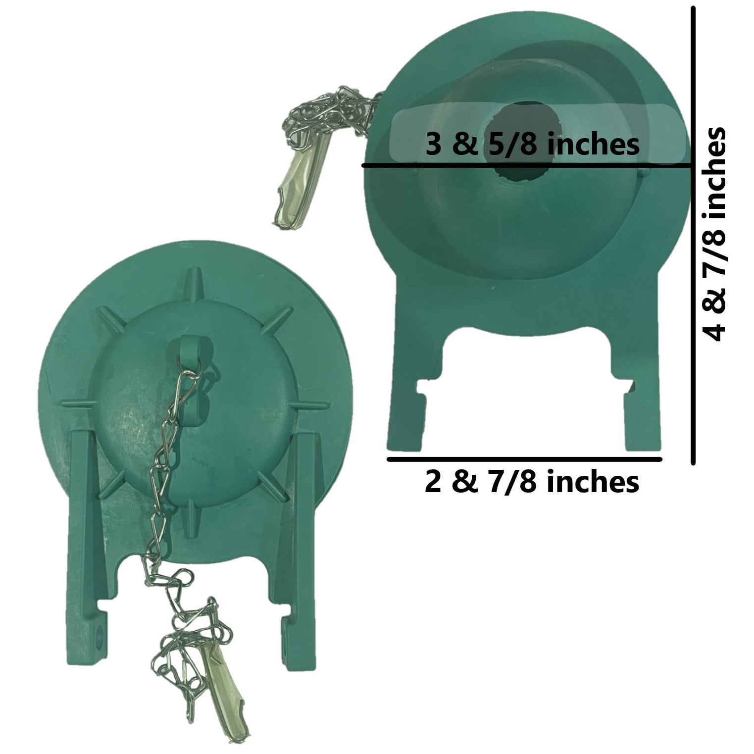 3.5 inch Silicone Toilet Flapper Valve Replacement by Nuflush (2 Pack ...