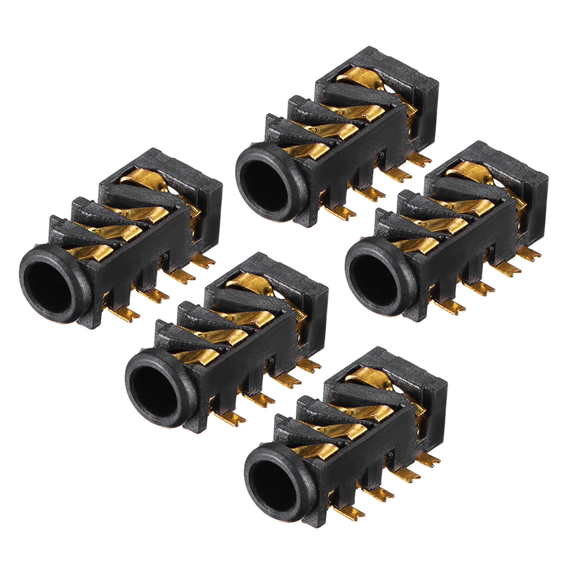 3.5 mm Audio Jack Connector PCB Mount Female Socket 8Pin PJ-393 5pcs ...