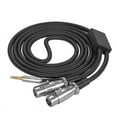 3.5 mm to Double 3Pin Aux Cable TRS Male to Female/Male Y Splitter Cord ...