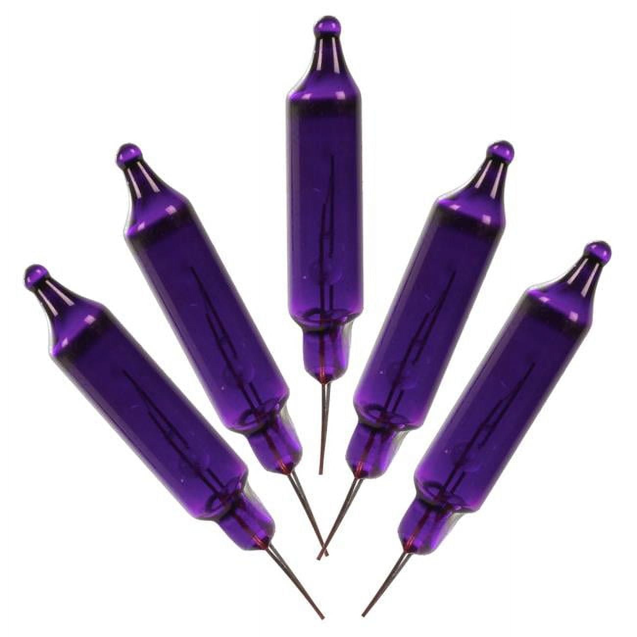 3.5 volt 125mA Purple Glass Incandescent Mini Bulbs - 500 per Bag ...