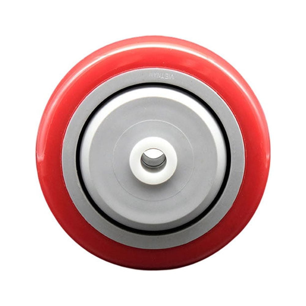 3 5 X 1 25 Red Polyurethane On Gray Polyolefin Wheel Only With 3-5-x-1-25-red-polyurethane-on-gray-polyolefin-wheel-only-with