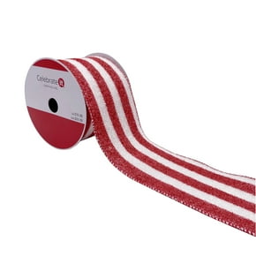 Red White Christmas Ribbon