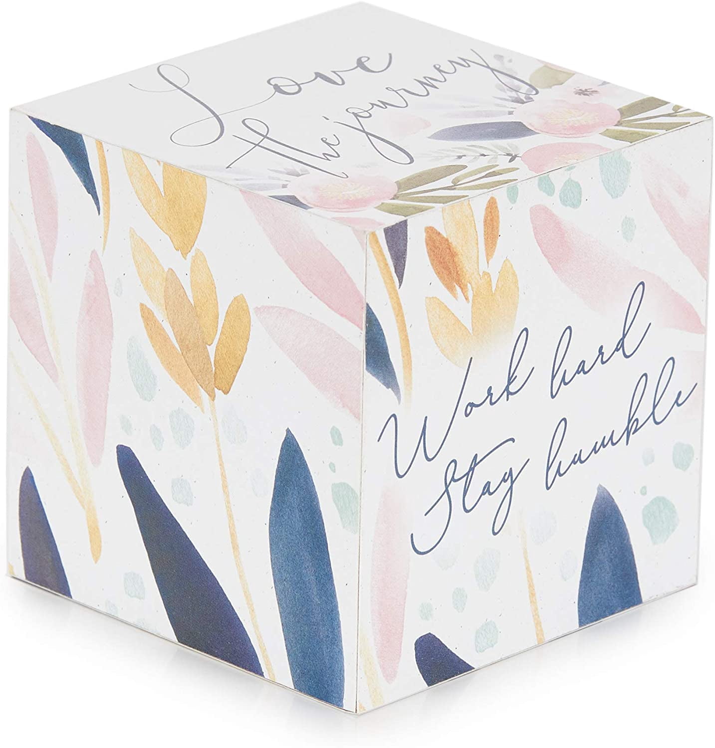 3.5 x 3.5 Inch Wooden Block Decoration - Work Hard - Walmart.com