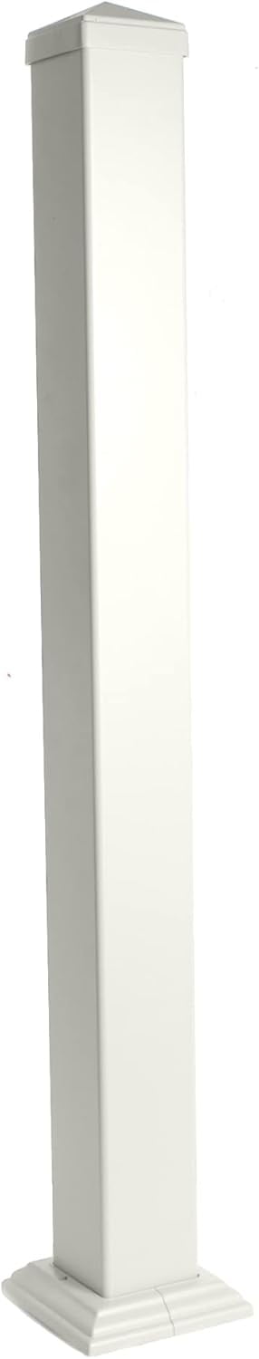 3.5" x 3.5" x 39" Powder Coated Aluminum Welded Post with Pyramid Post ...