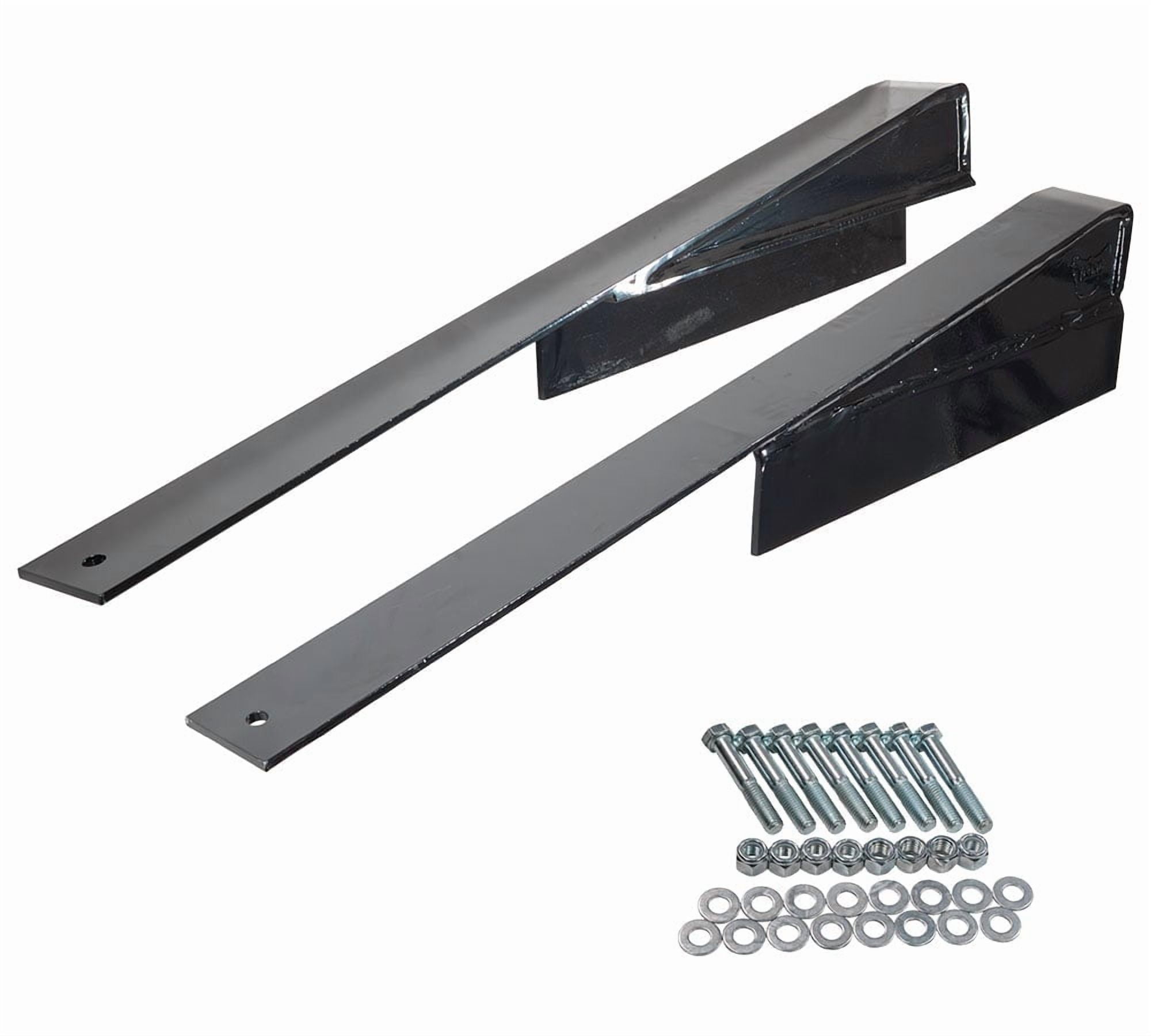 3.5" x 3" x 45" Black Powder-Coated Fifth Wheel Frame Ramps w/ 3" Rise ...