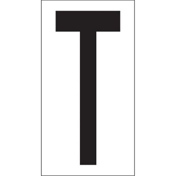3.50 in. T Vinyl Warehouse Letter Labels - Black & White - Case of 50 ...