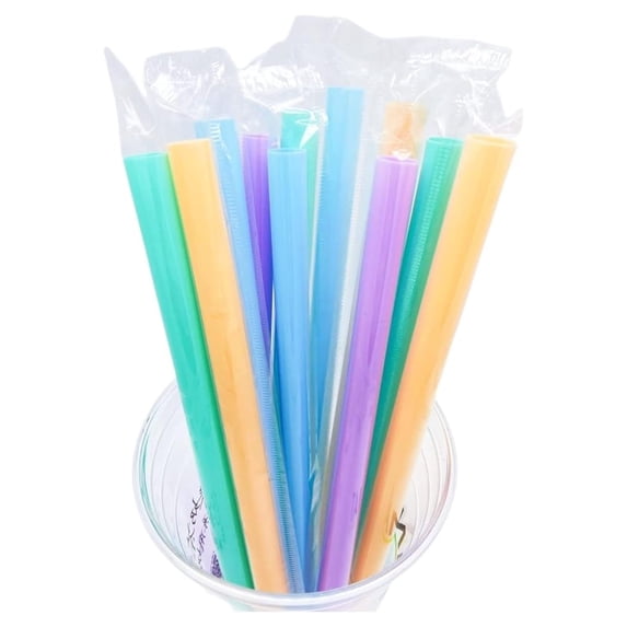 3,500 Pcs (250 X 14 bags) Multi Colors Plastic Straws Disposable ...