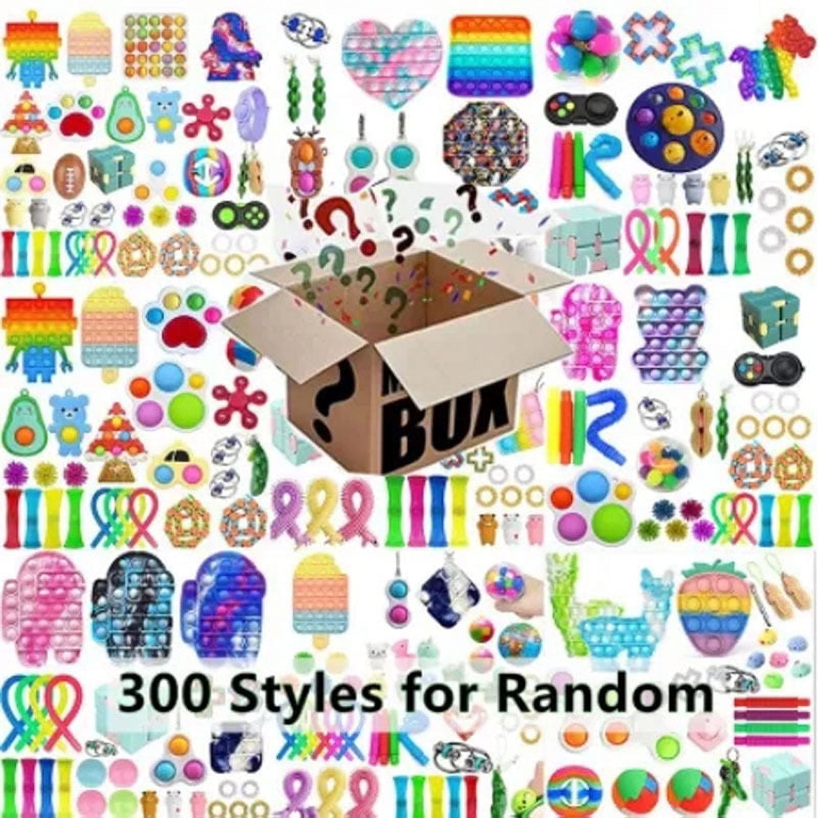 3-50pcs Random Fidget Toys Mystery Gifts Pack Surprise Box 300 ...