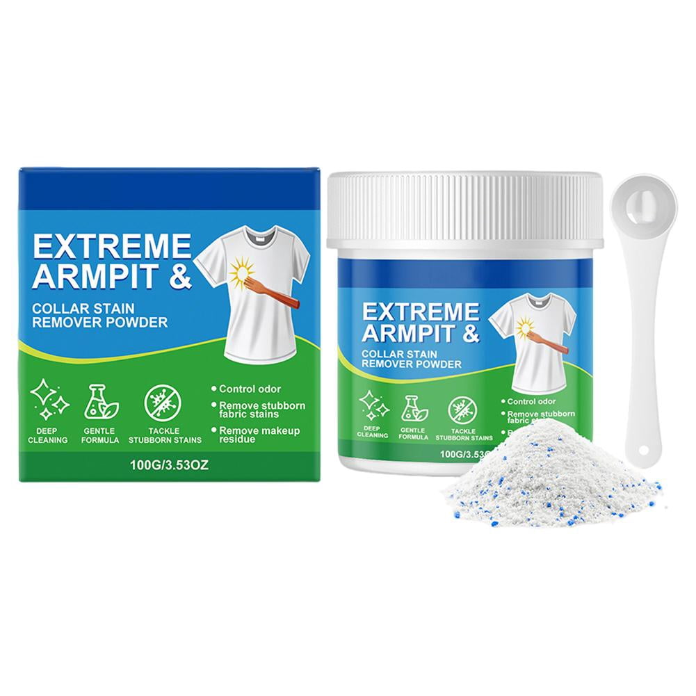 3.53oz Powerful Laundry Stain Remover Powder Sweat Odor Eliminator for ...