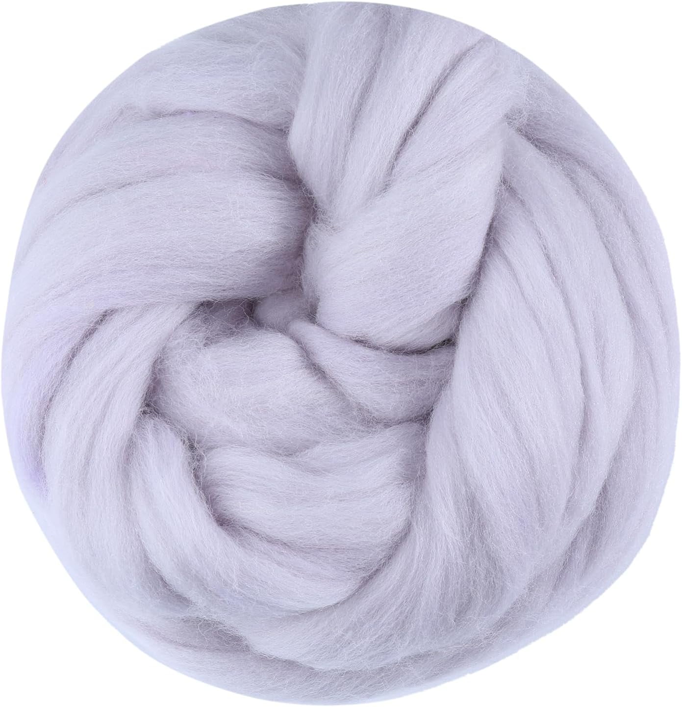 3.53oz Wool Roving Yarn, Fiber Roving Wool Top, Needle Felting Supplies ...