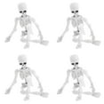 Halloween Mini Skeleton Toy Model, 3.54 Inch Posable Full Body Skeleton ...