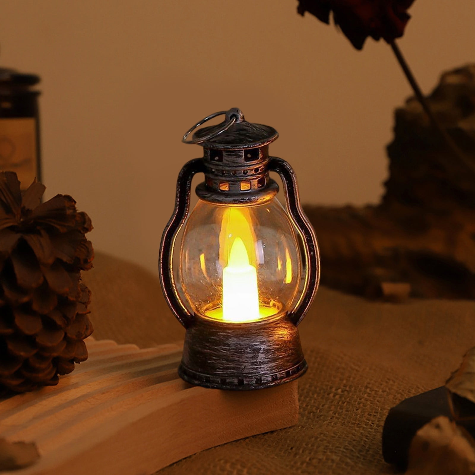 3.58in Mini Electronic Candle Christmas Ambient Light - Safe Flickering ...