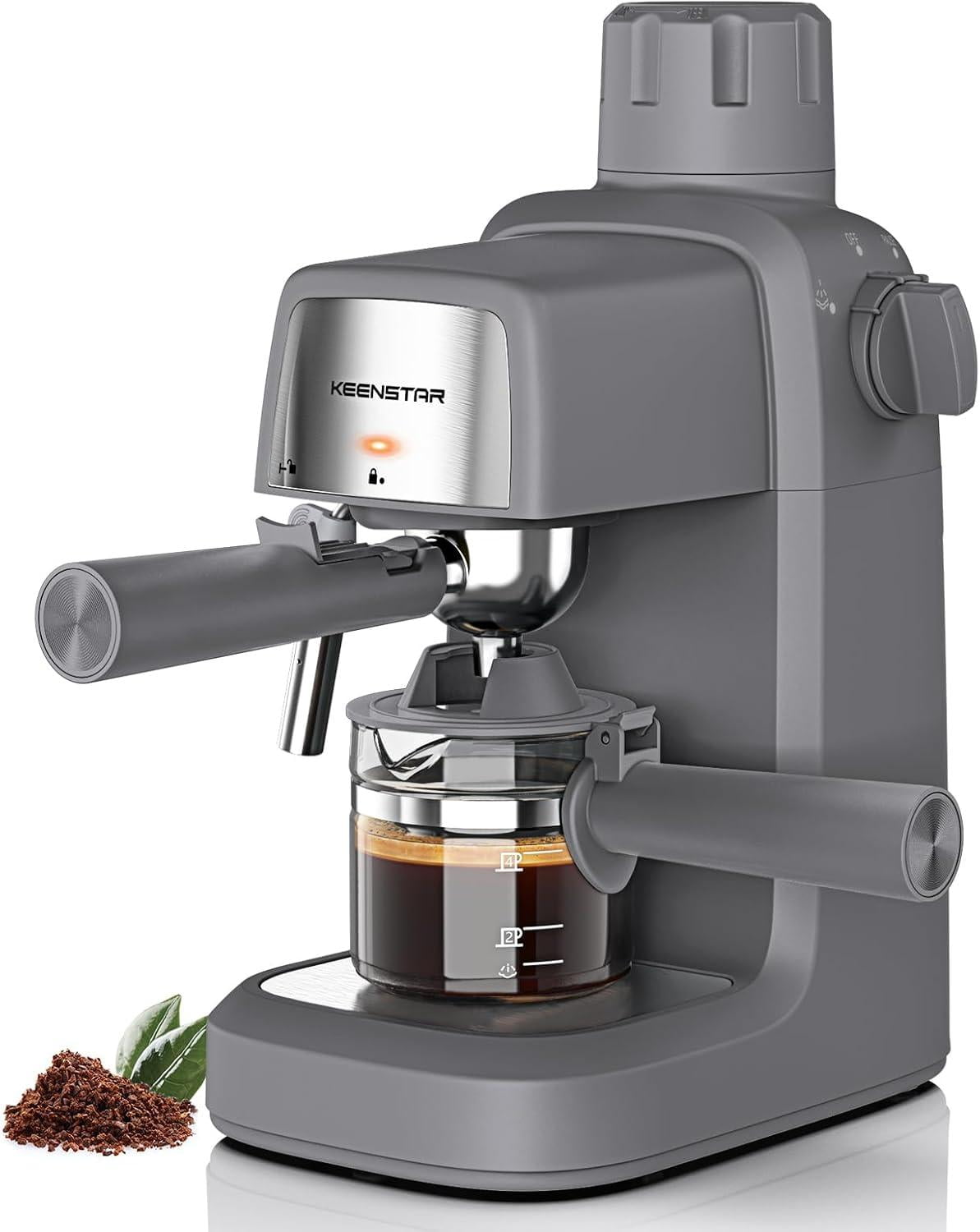 3.5Bar Espresso Machine with Milk Frother, 800W Compact Espresso and ...