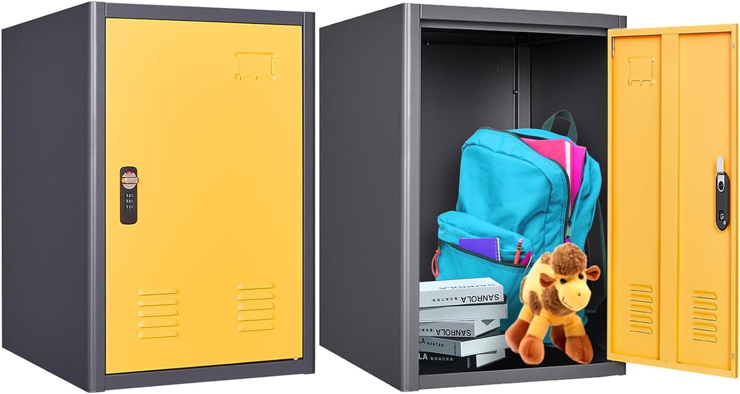3.5CUB Locker Storage Cabinet, 19.7"H Metal Locker Storage Cabinet With ...