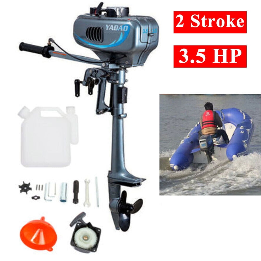 3.5HP 2 Stroke Outboard Motor Fishing Boat Engine Motor Water Cooling Short Shaft - Walmart.com