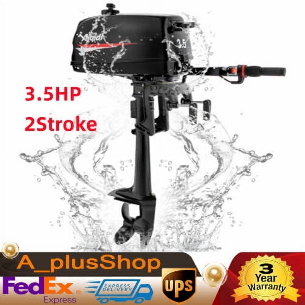 3.5HP 2Stroke Outboard Motor Boat Engine Water Cooling CDI w/Tool Bag ...