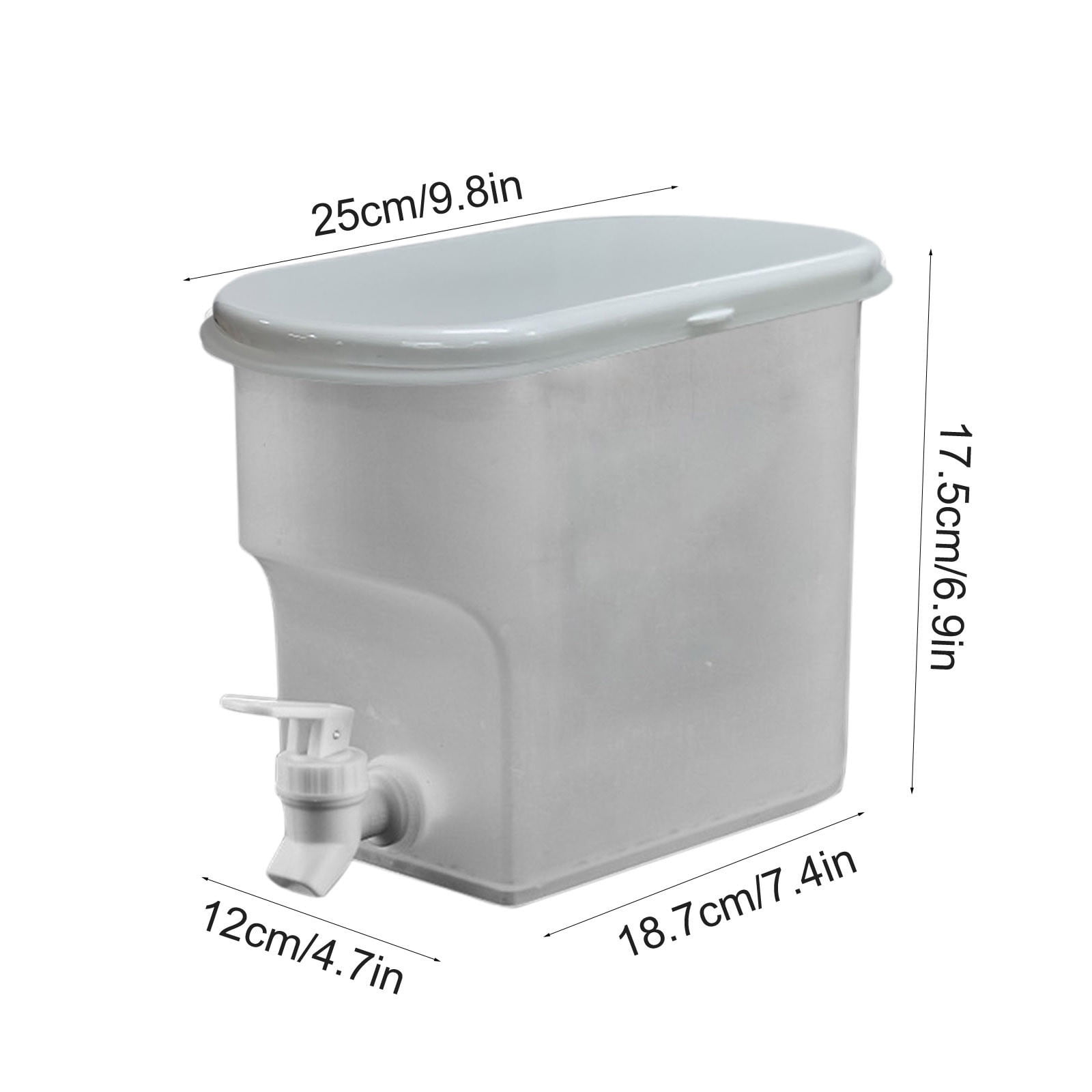 3.5L/1 Gallon Beverage Dispenser BPA-Free Water Jug with Spigot ...