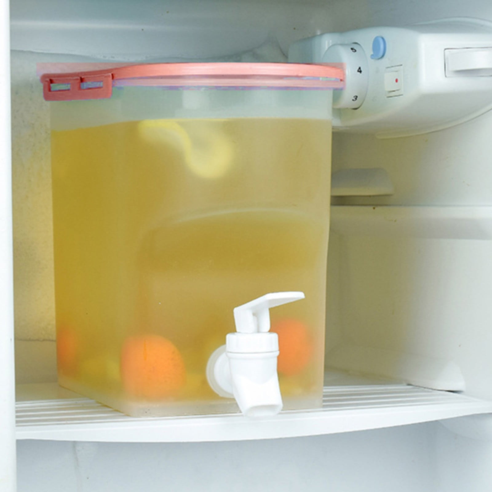 3.5L Beverage Dispenser - Clear Drink Dispenser, 3.5 Gallon Plastic ...