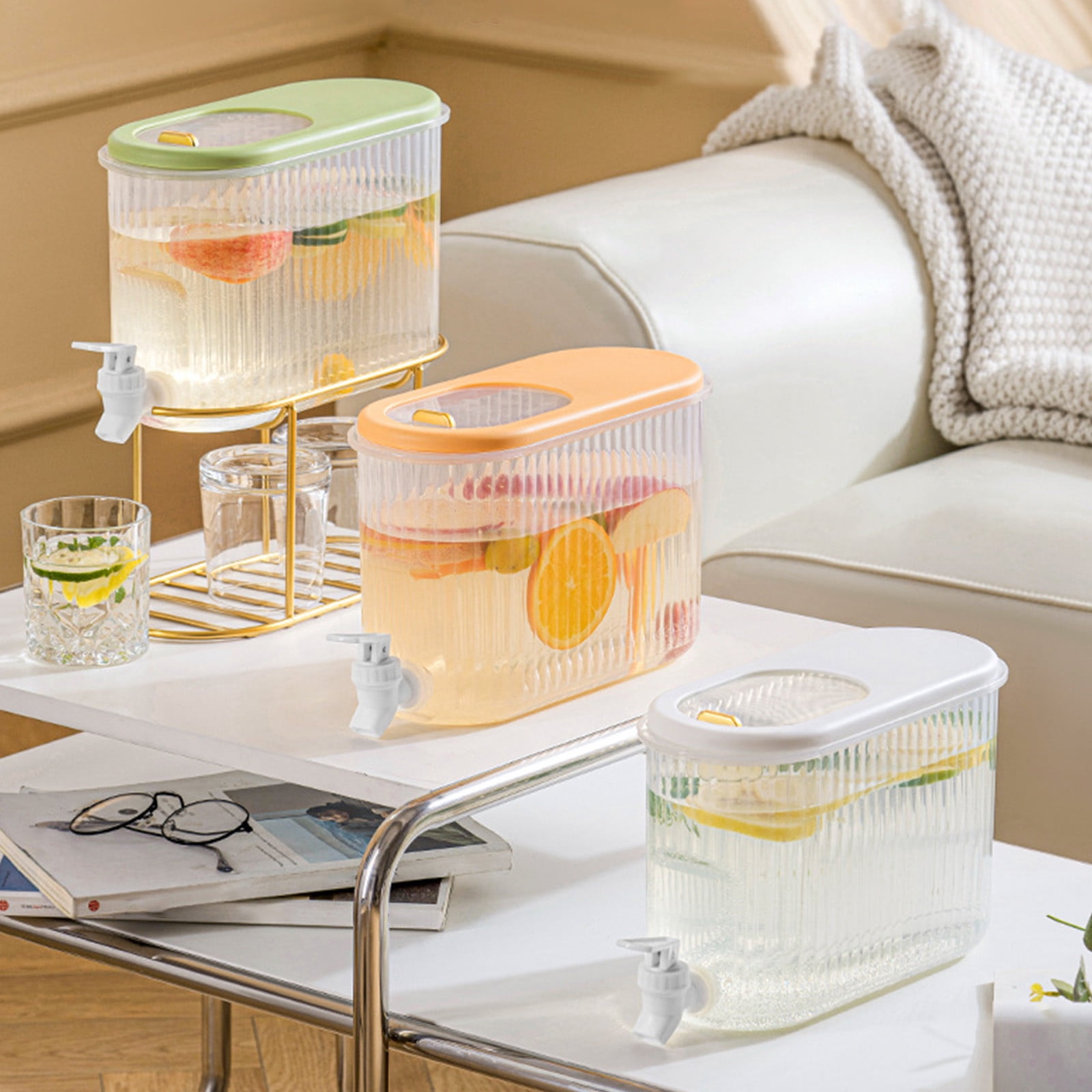 3.5L Refrigerator Kettle, Stainless Steel Cold Water Jug, Large ...