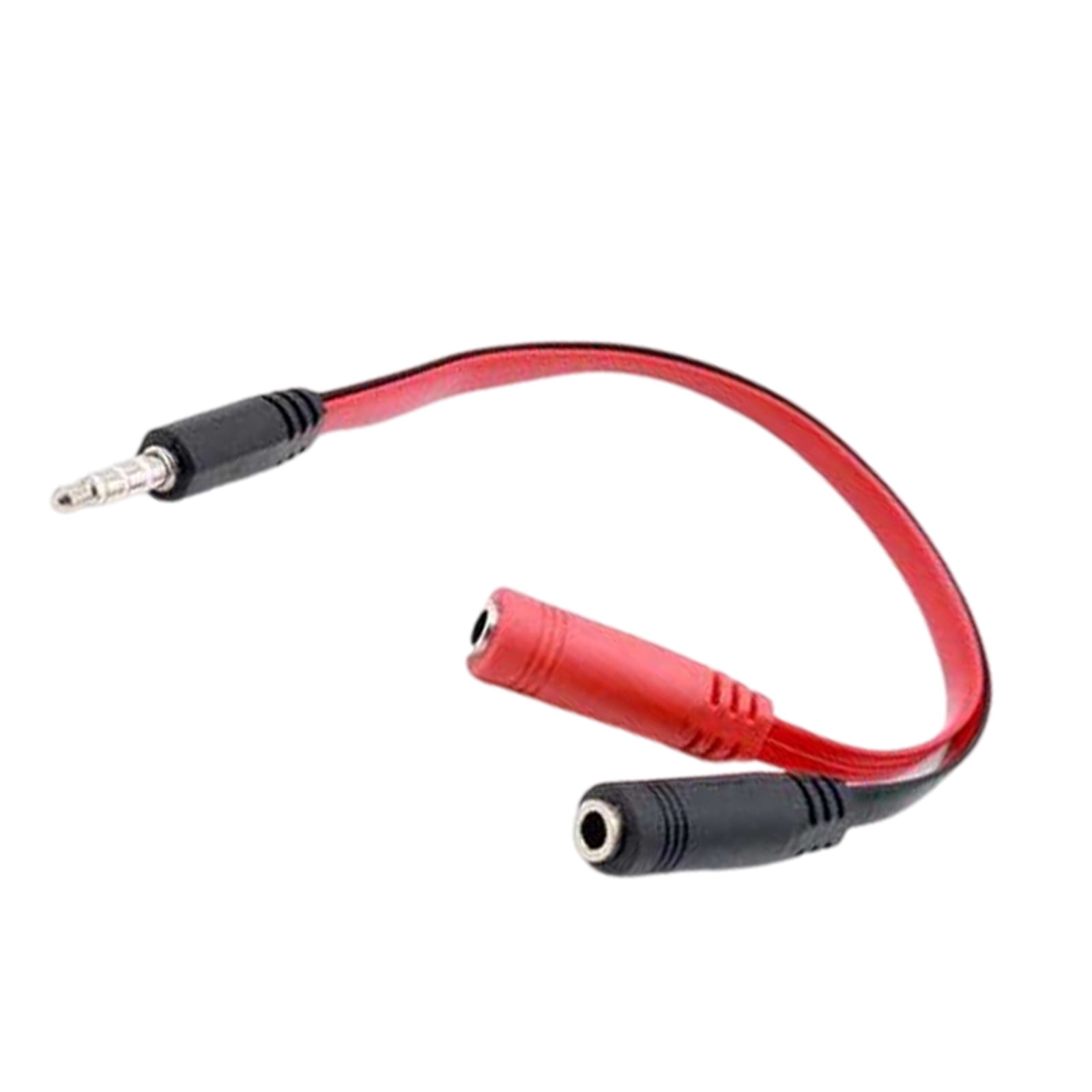 3.5MM Headsets Mic Adapter Cord 20CM Flat Cable Enhances Auditory ...