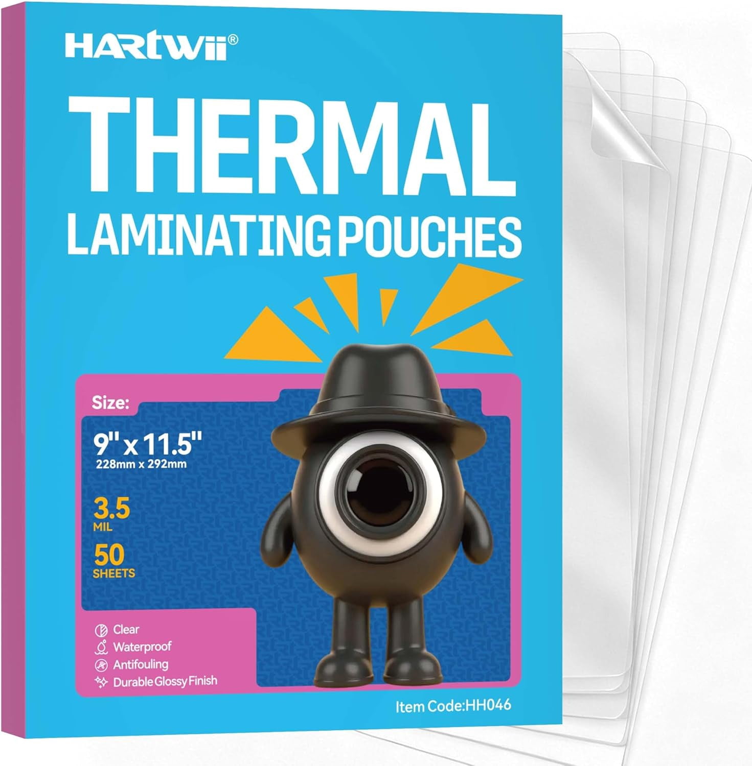 3.5Mil Laminating Sheets 8.5 x 11 Inches,50Pack Letter Size Thermal ...