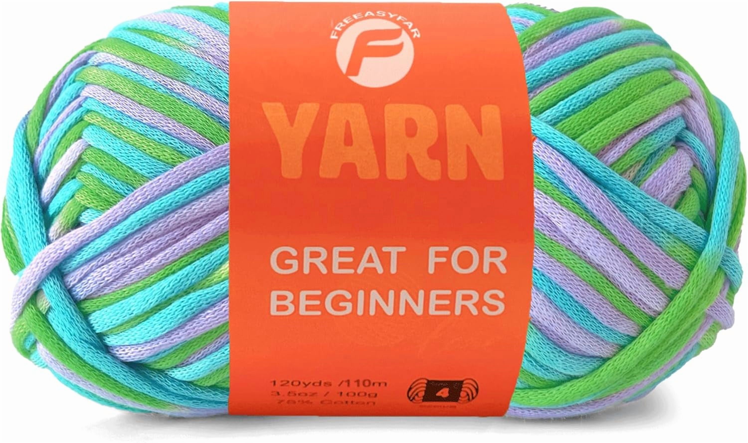 3.5Oz/120yds Beginner Easy Yarn for Crocheting and Knitting;Worsted ...