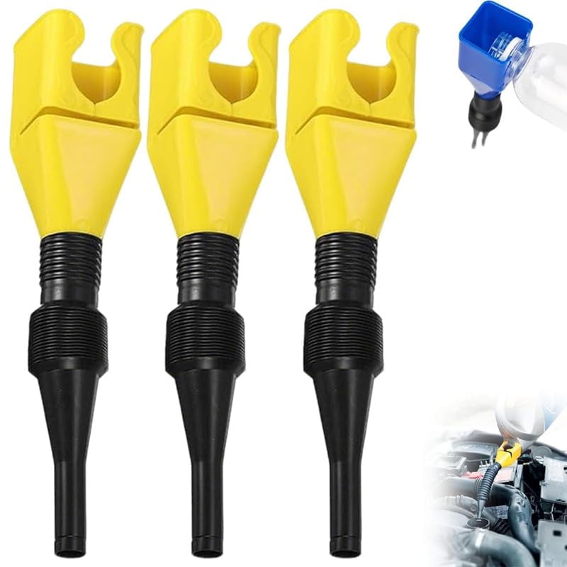 3/5PCS Retractable Funnel with Flexible Hose, Snap on Funnel for ...