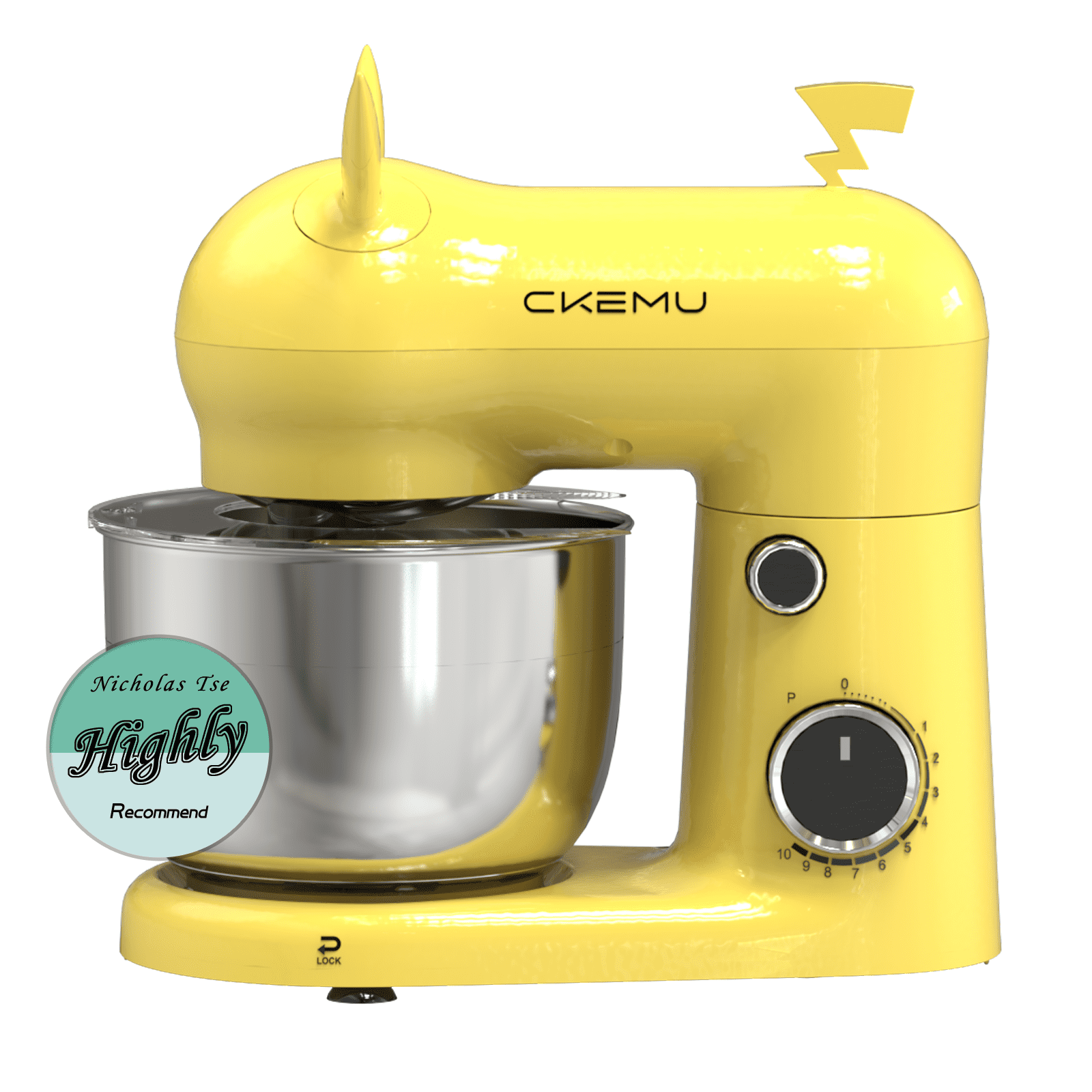 3.5QT Stand Mixer with 300W Motor,Stainless Steel Bowl,10 Speeds & Tilt ...
