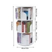 Flycity 6 Tier Rotating Corner Book Shelf, Narrow 360° Display Storage ...