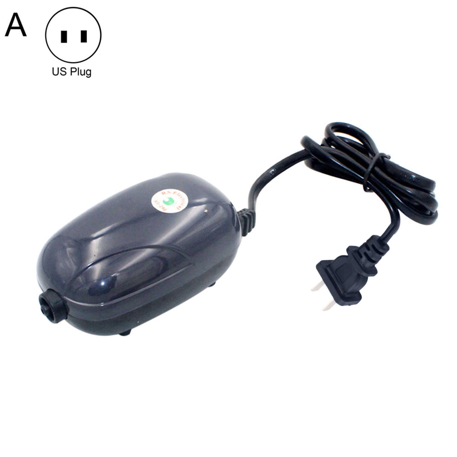3/5W Aquarium Air Pump Provide Oxygen Fish Breeding Accessories US Plug ...